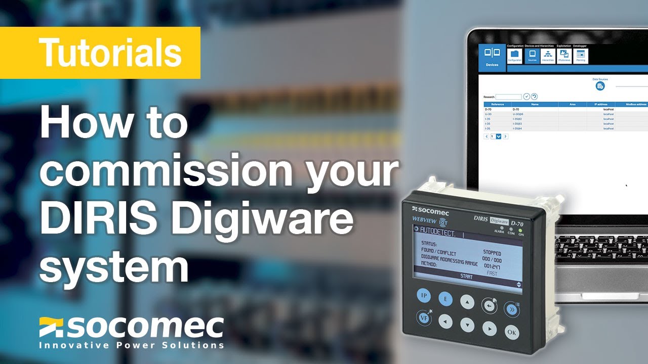 Learn how to configure your DIRIS Digiware system directly from the D ...