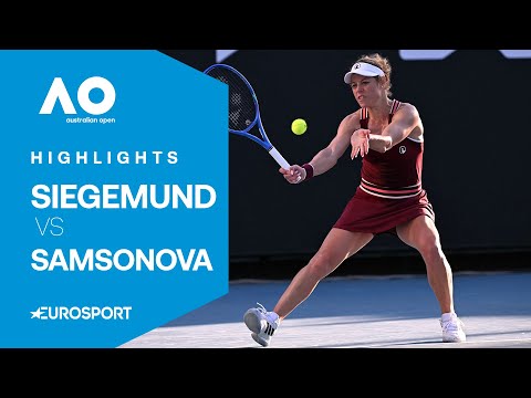Laura Siegemund - Liudmila Samsonova | Highlights | 1. Runde | Australian Open 2026 | Tennis