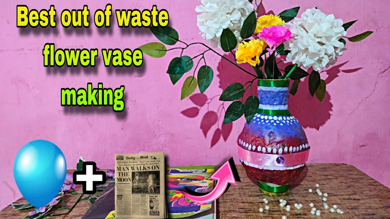 How to Make a Stunning Flower Vase at Home | Step-by-Step DIY Tutorial ...