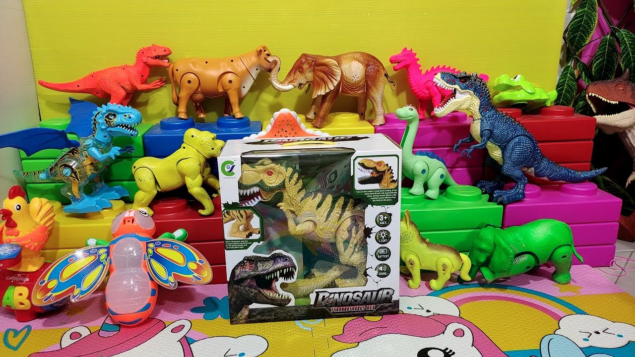 Tyrannosaurus toy รีวิวไดโนเสาร์ไทแรนนอซฮรัส ทีเร็กซ์ตัวใหญ่มารวมเล่น ...