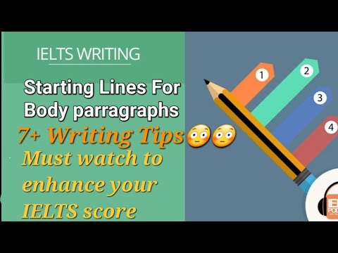Starting lines for Body paragraphs | Writing | IELTS | By varun - YouTube