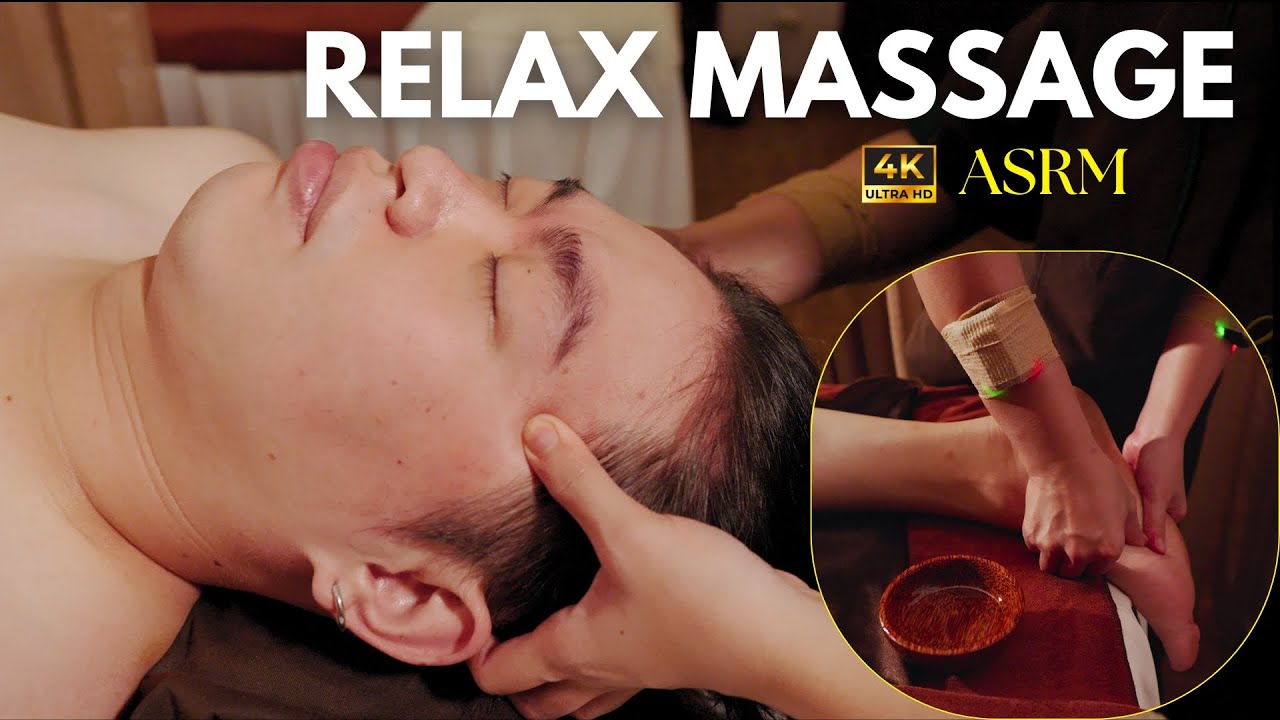 ASRM 😪Full Body Massage & Foot Massage Are Really Relaxing.Gives You Deep Sleep ☁️ - YouTube