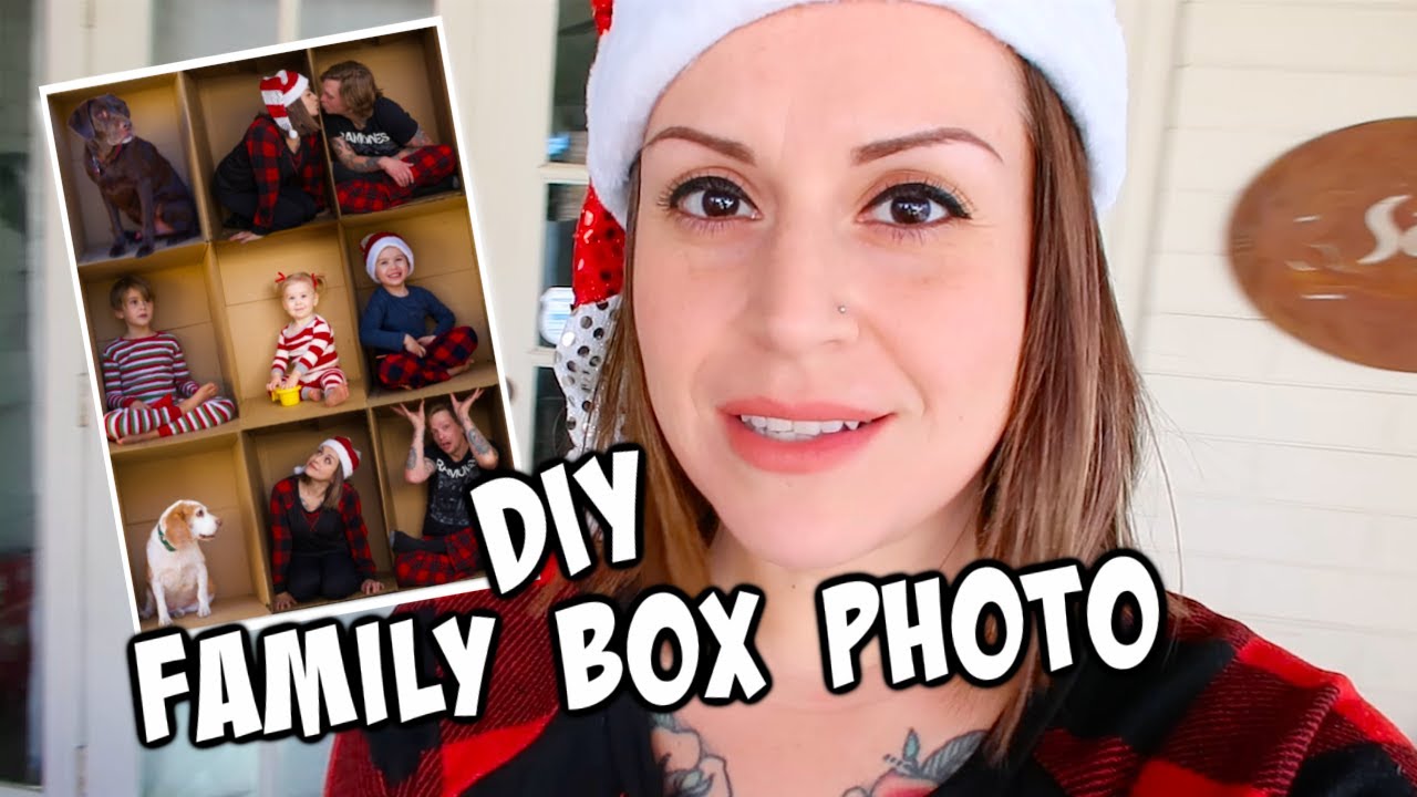 We're in A Box! | DIY Family Box Photo - YouTube