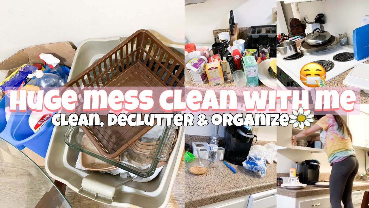 Messy House Clean With Me | Huge Complete Disaster Speed Clean | Clean ...