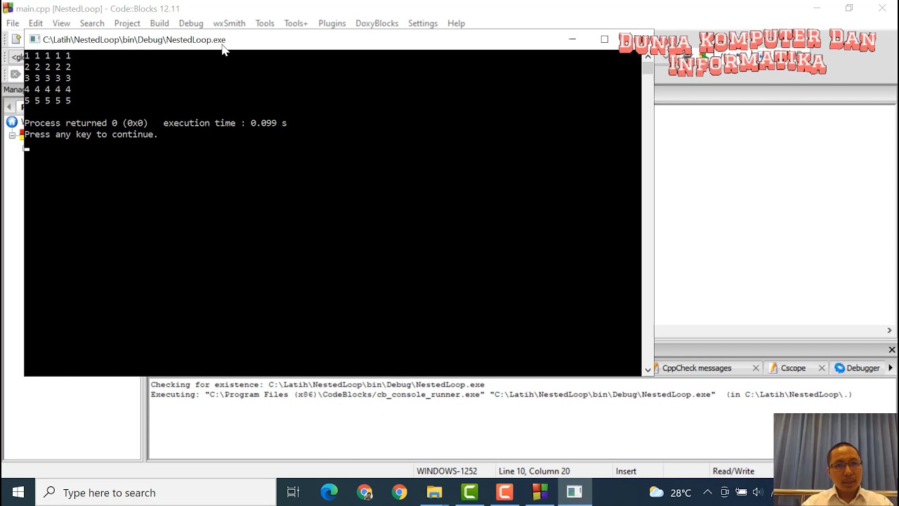 Coding Nested Loop Dasarpemrograman Duniakomputerdaninformatika Youtube 5831