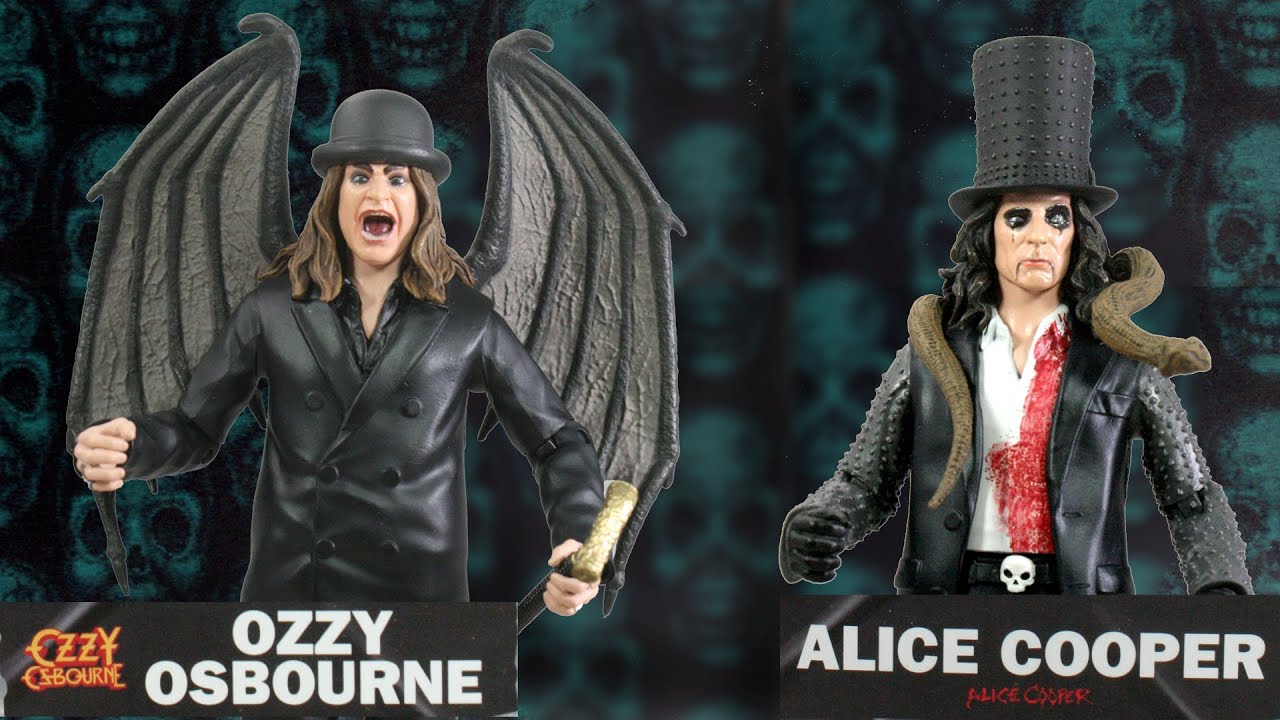 Mcfarlane Toys Music Maniacs Ozzy ozbourne & Alice Cooper figure review ...
