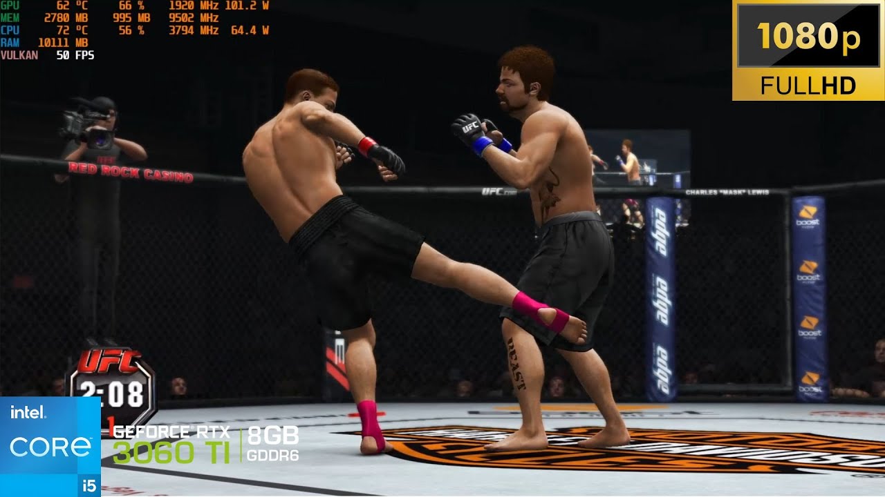 UFC undisputed 3 RPCS3: PC RTX 3060ti + i5-12400 - YouTube