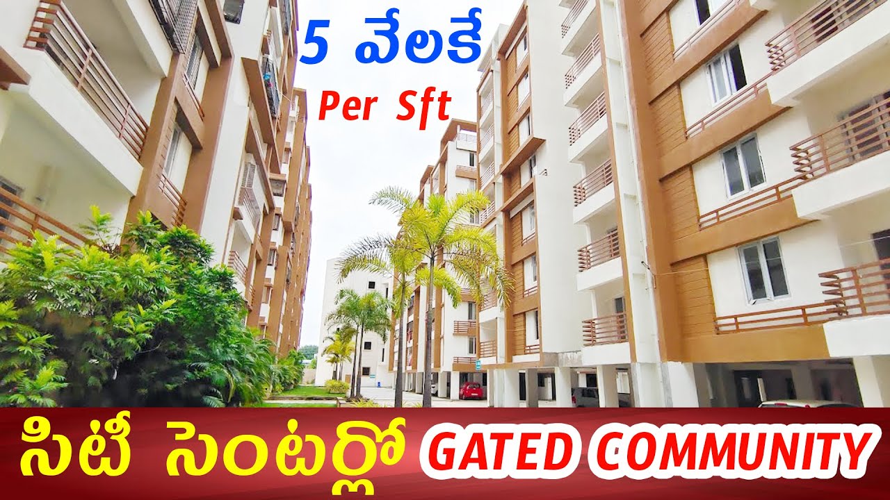 READY TO MOVE FLATS FOR SALE IN HYDERABAD || GATED COMMUNITY FLATS ...