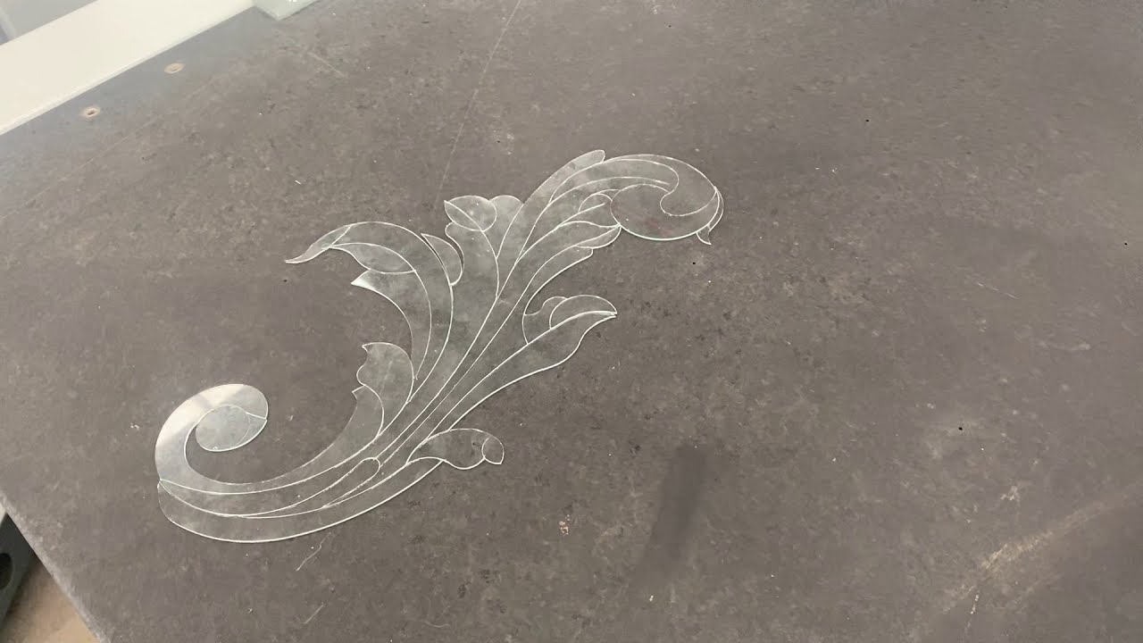 SY -1311 CNC stained glass cutting machine for cutting irregular shape ...