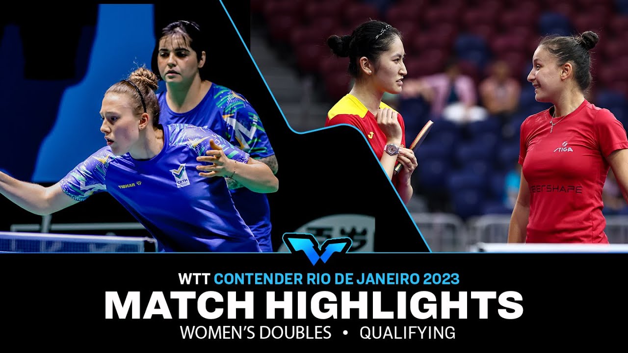 Bruna A./Victoria S. vs Sofia X.Z./Audrey Z. | WD Qual | WTT Contender Rio de Janeiro 2023 - YouTube