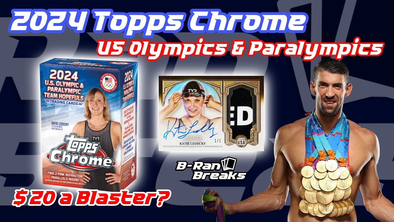 GOING FOR GOLD! 2024 Topps Chrome US Olympic & Paralympic Blaster Boxes ...