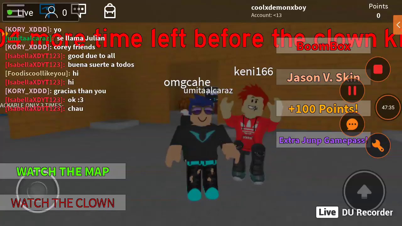 the clown killing roblox live stream - YouTube