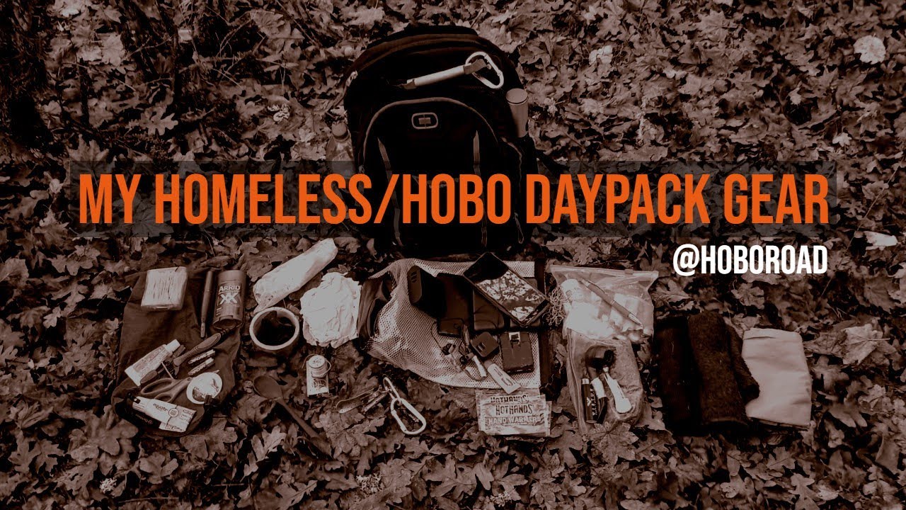My homeless / Hobo daypack gear - YouTube