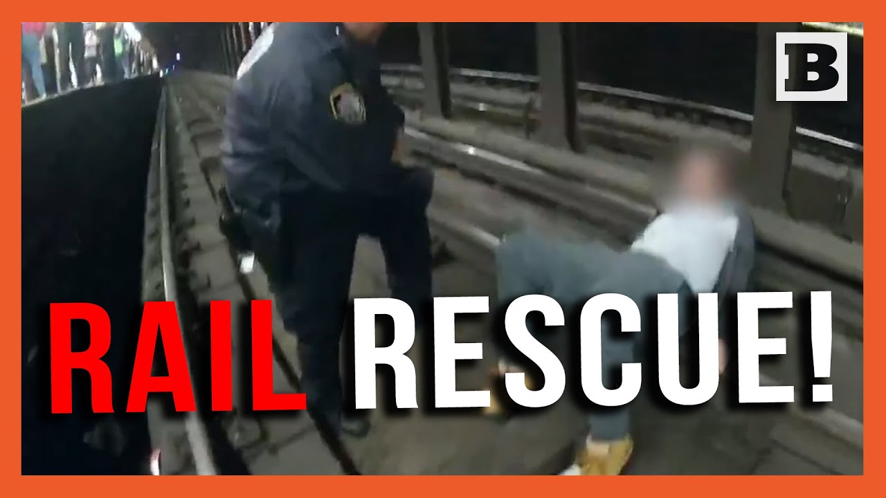 Rail Rescue: NYC Cops Leap into Action to Save Man Having Medical ...