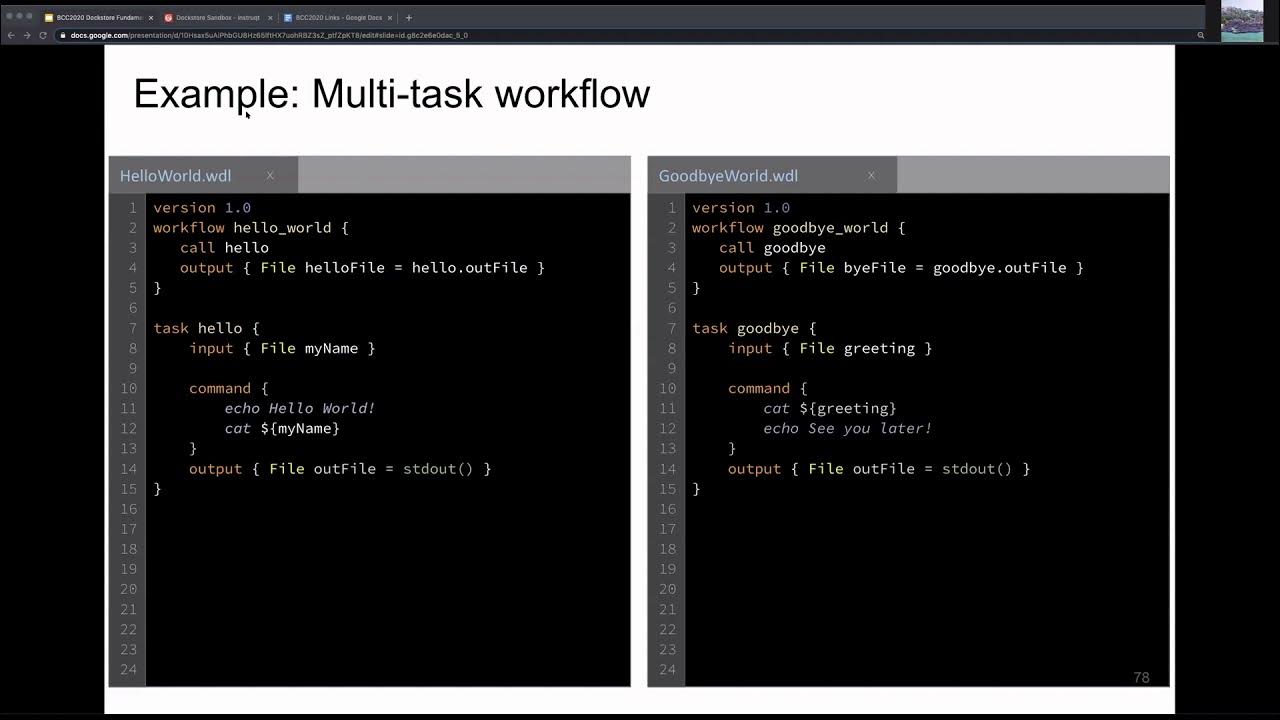 Example: Multi-Task WDL Workflows - YouTube