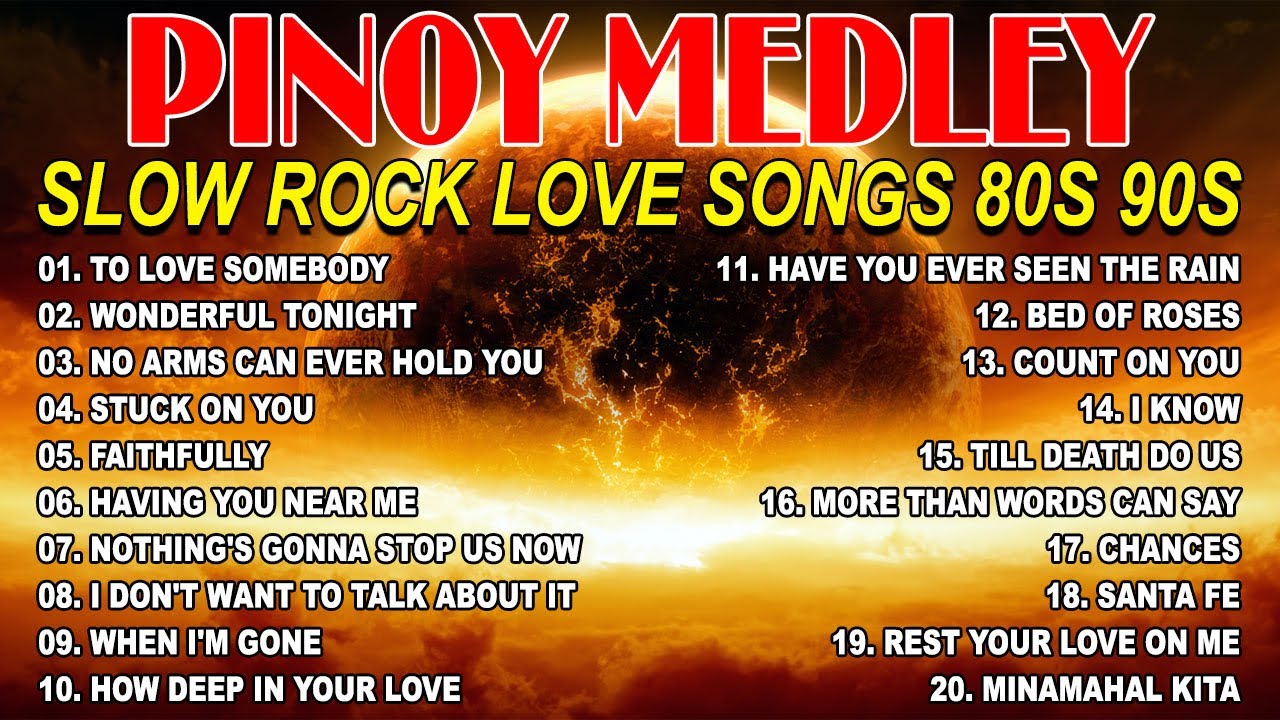 Slow Rock Love Song Nonstop 🎷 Best Nonstop Pinoy Medley 2024 🔊 Rock ...