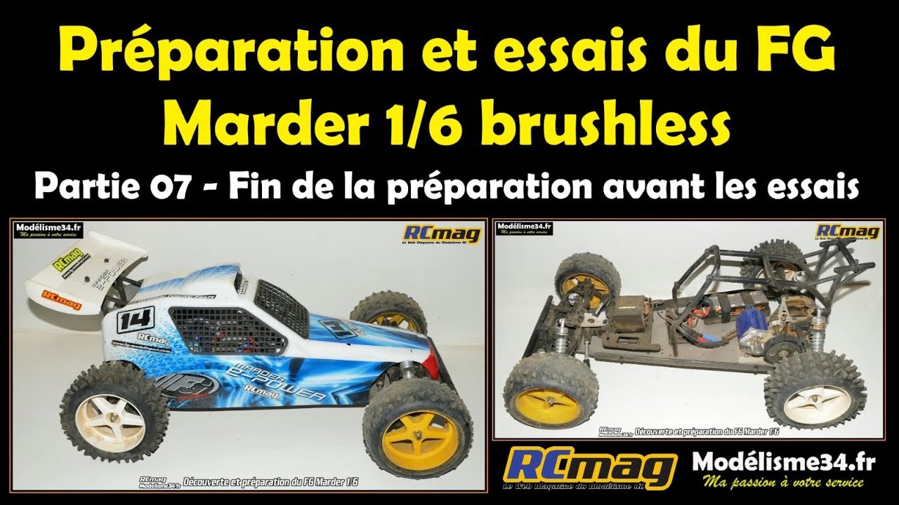 Préparation du TT 1/6 brushless FG Marder 4x2 - Partie 07 fin de la ...