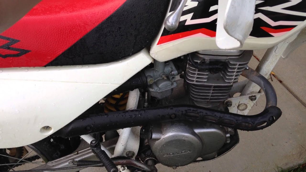 1998 Honda XR100r Idling - YouTube