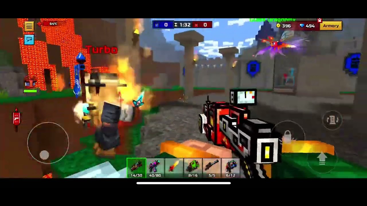 Pixel Gun 3D two castles tournament - YouTube