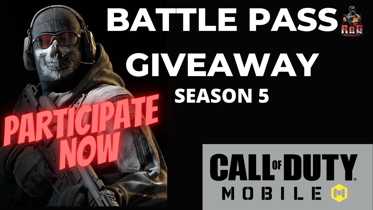 Battle pass giveaway | Call of duty mobile | Season 5 battle pass ...