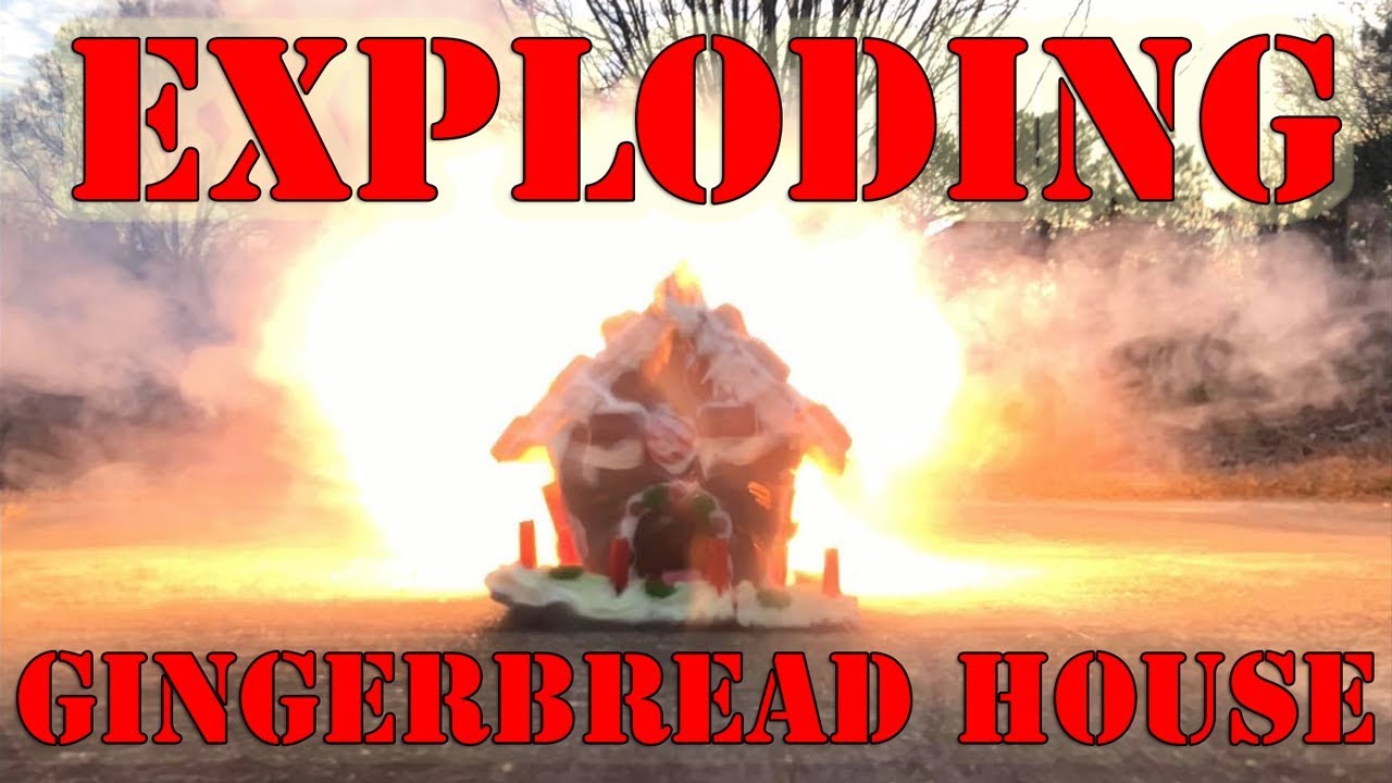 Exploding Gingerbread House! - YouTube