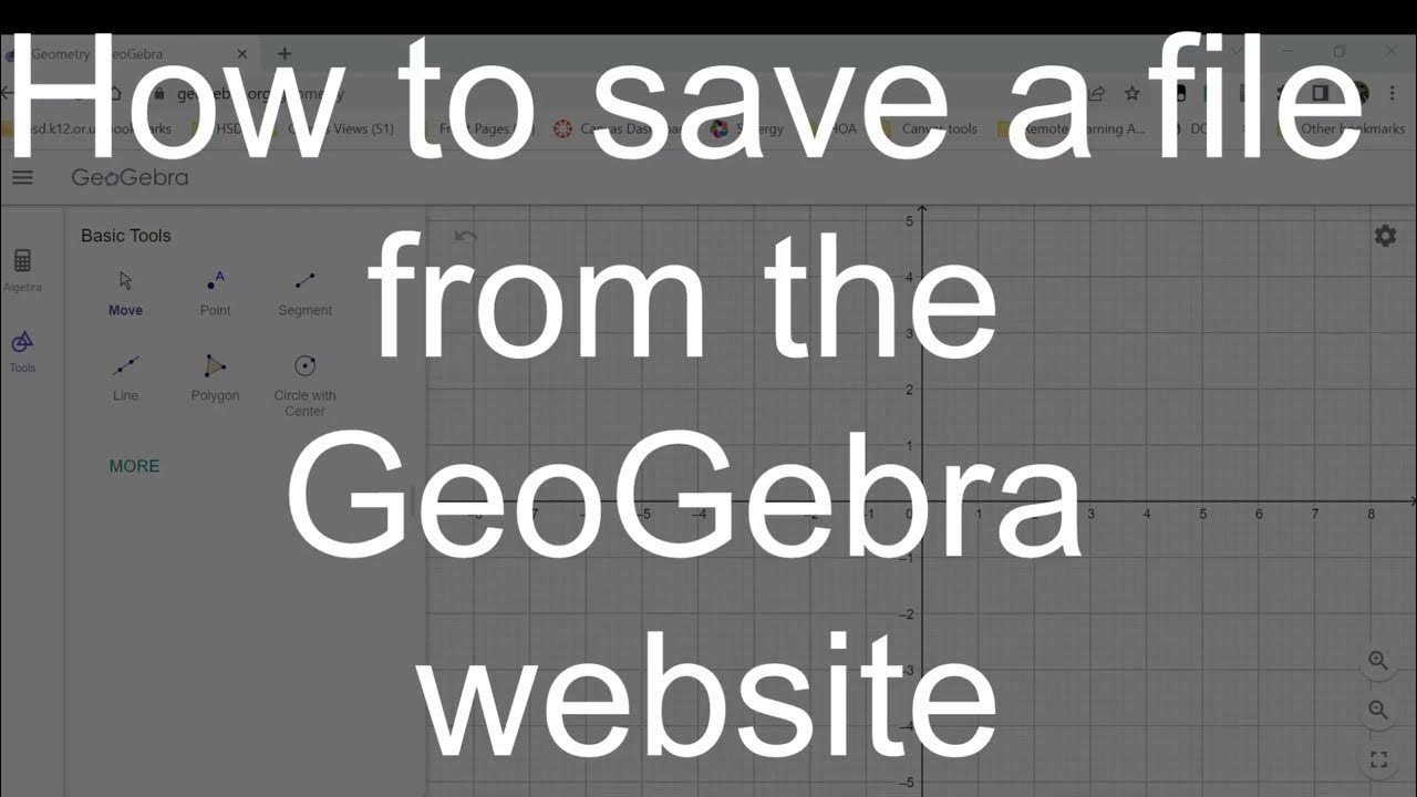 How to save a file from GeoGebra's website without creating an account - YouTube