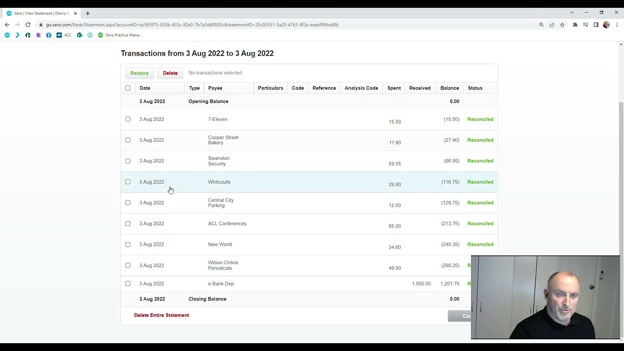 BNZ duplicate bank feeds for Xero 8th August 2022 - YouTube