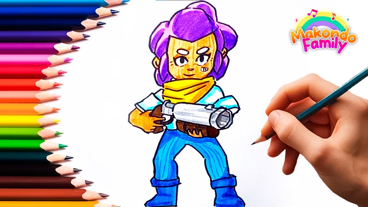 Cómo Dibujar a Shelly Paso a Paso 🖌️ | How to Draw Shelly Step by Step ...