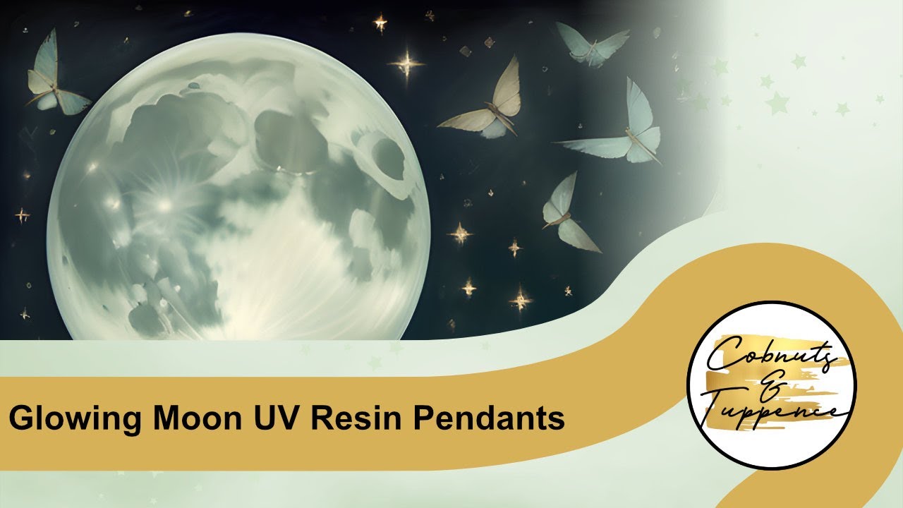 Glowing Moon UV Resin Pendants - YouTube