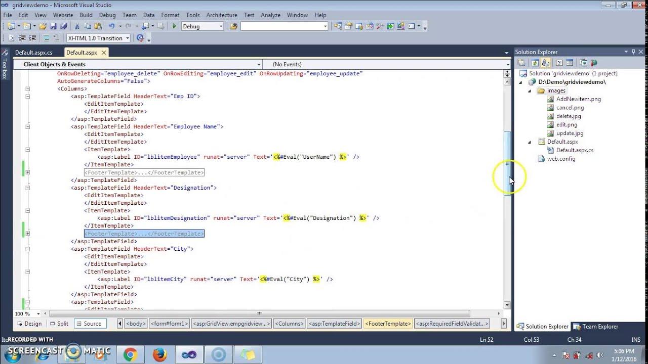 How to edit update delete insert in gridview-2 - YouTube