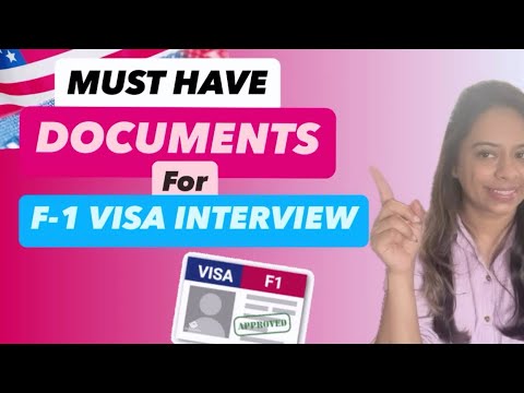 Document Checklist for F1 Visa Interview 2024| Guide for International ...