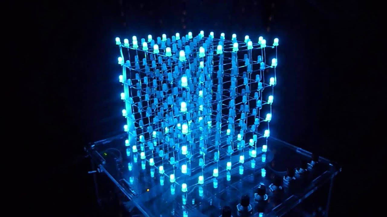 LED Cube Light Show: Cube Frame - YouTube