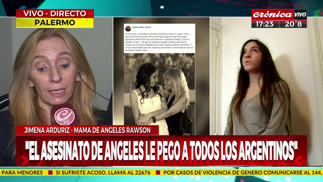 La última Foto De Ángeles Rawson Youtube