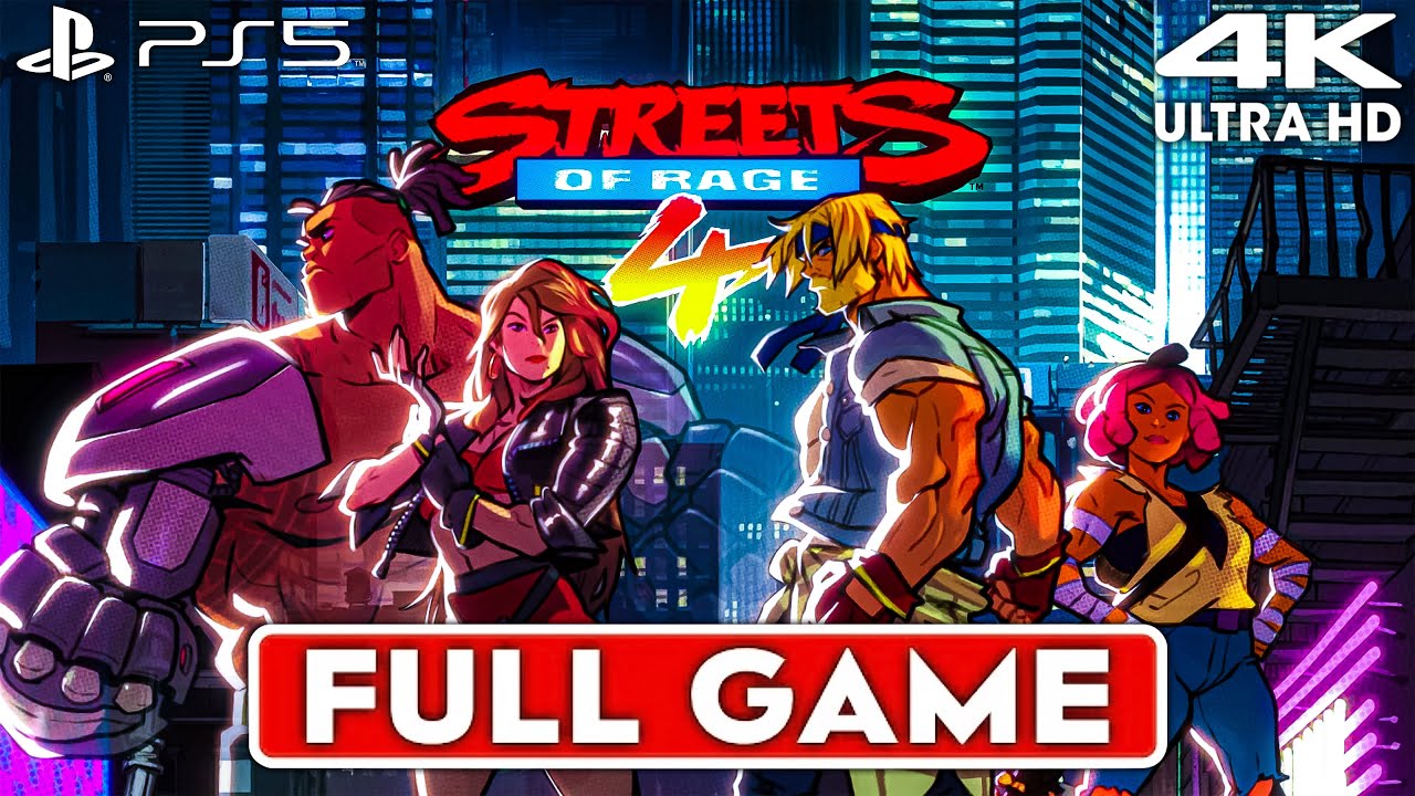 Streets of Rage 4 ( PS5 ) FULL GAME Walkthrough no commentary - YouTube
