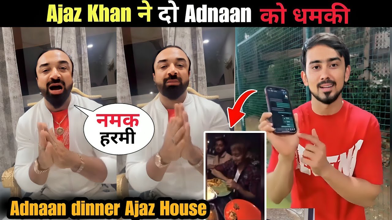 😱Ajaz Khan ने दी Adnaan07 को Dh*mki | Team07 Vs Ajaz Khan controversy Update | Adnaan O7 Reply ...