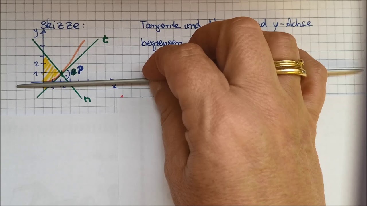 Mathe B033: Aufgabe zur Kurvenuntersuchung, Tangente, Normale - YouTube
