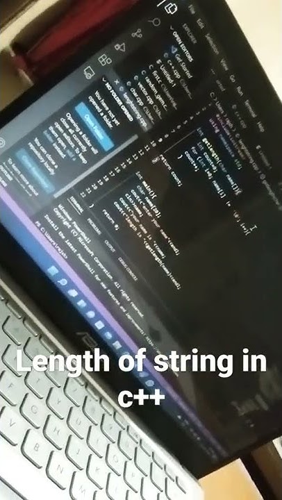 length of string in c++ #coding #dsa #firstshortvideo #keepsupporting # ...