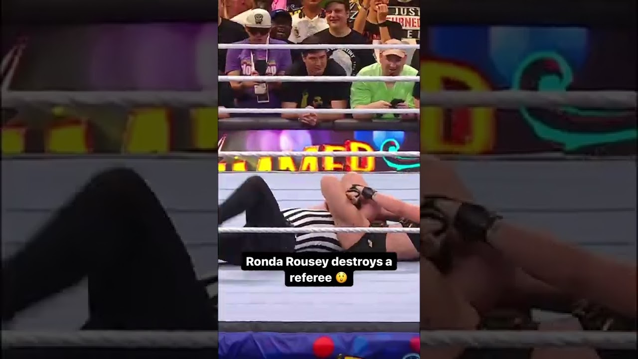 Ronda Rousey attack referee #wwe #wwe2k20 #romanrange #angry - YouTube