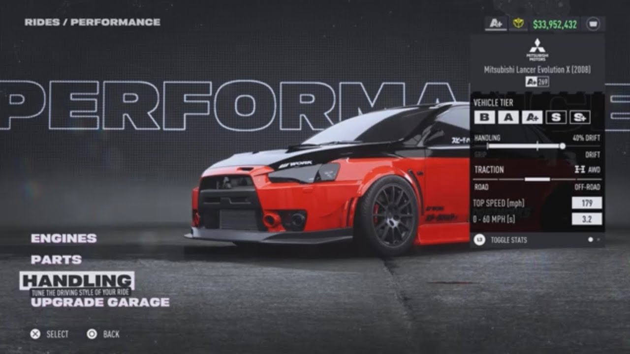 NFS Unbound | A+ Class | 2008 Mitsubishi Lancer Evolution X - YouTube