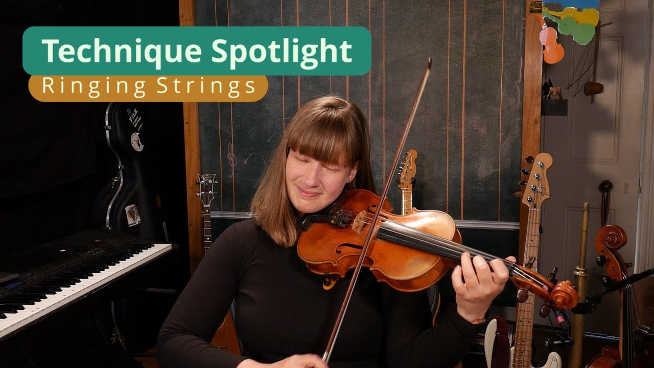 Ringing Strings on the Fiddle - Tutorial by Patsy Reid - YouTube