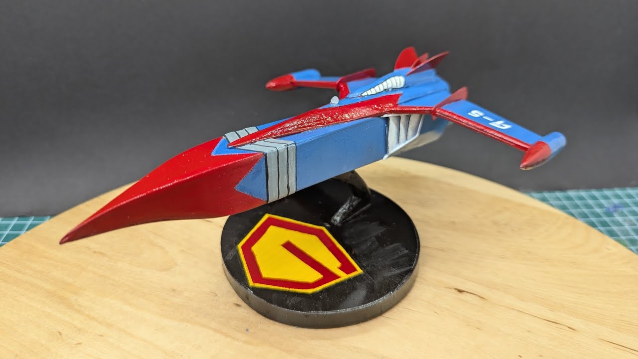 Battle Of The Planets. Scratch built Phoenix with engine lights and ...