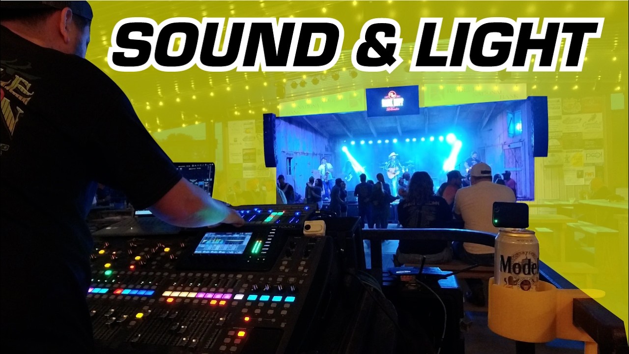 Trying to be a Sound & Light Engineer at the same time. - YouTube