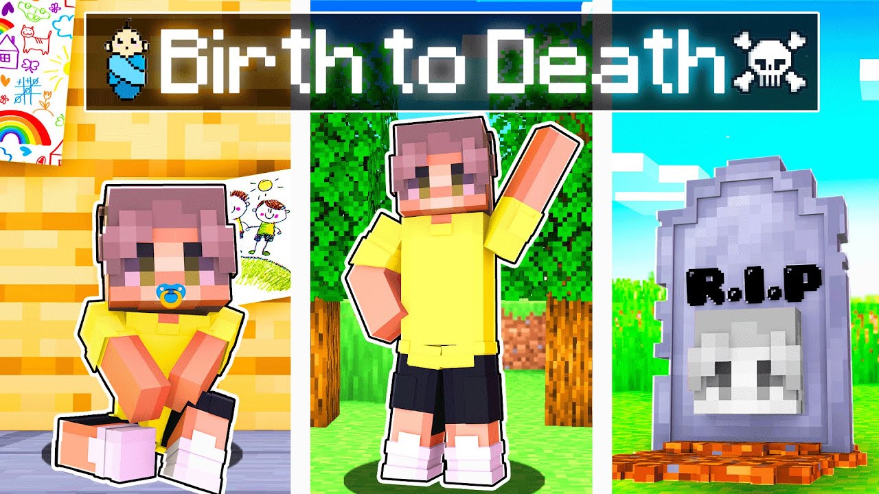 BIRTH to DEATH in MINECRAFT - YouTube