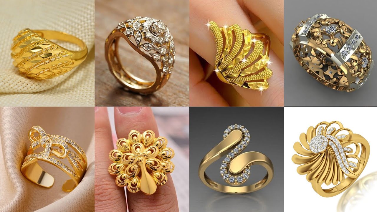 Trending Most Stylish Gold Ring Design Ideas #goldjewellry # ...