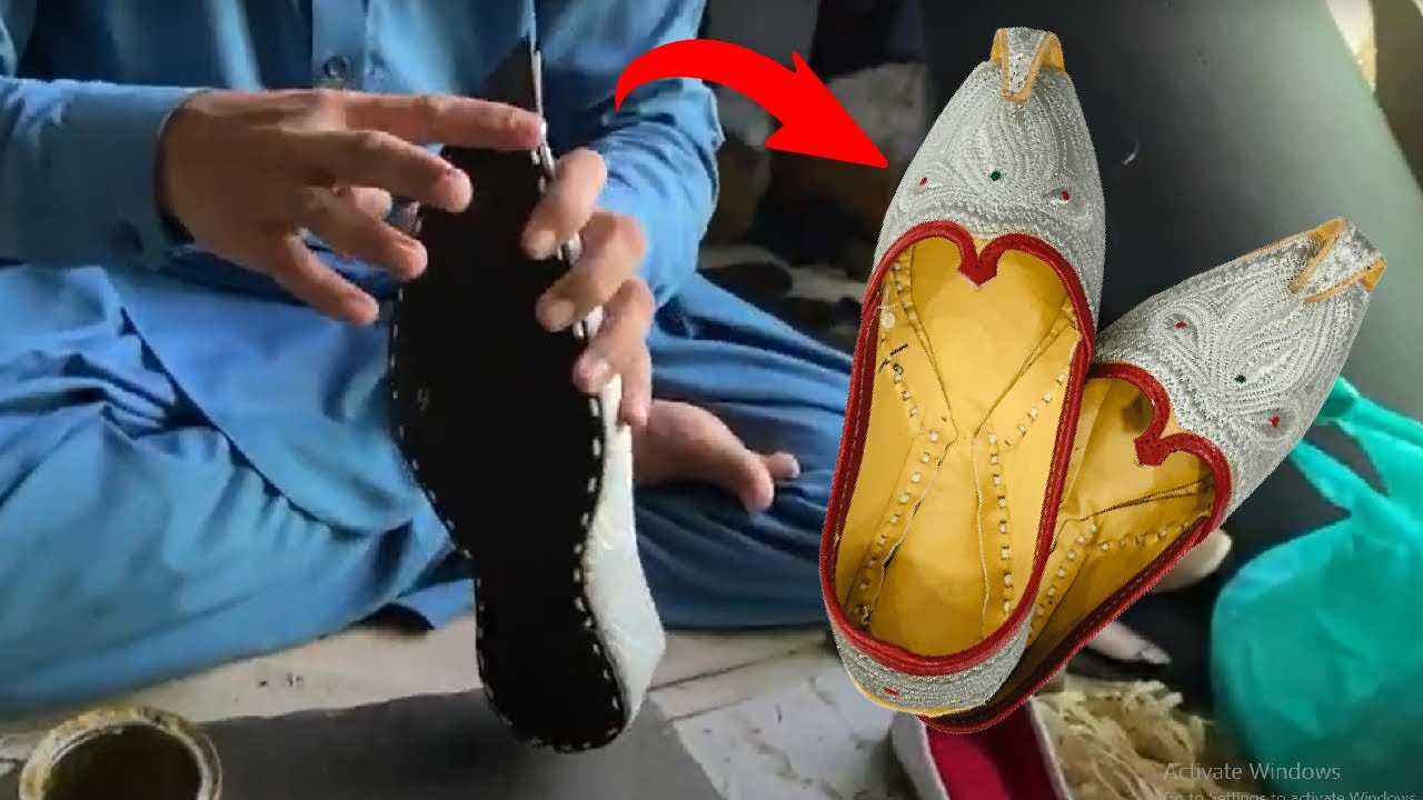 Handmade Leather Shoes | Ingenious Shoe Making Craftsmanship | Khussa ...