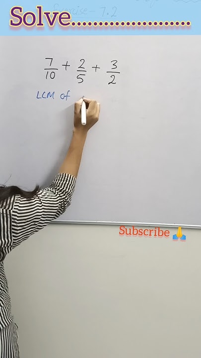 Addition of unlike fractions #maths #math #mathshorts #mathematics #shikhasrivastava #shorts # ...