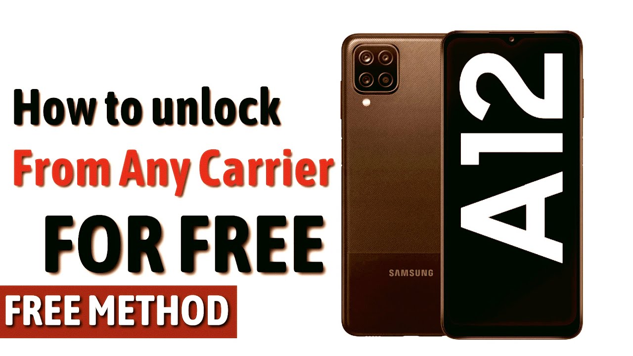 Unlock Samsung Galaxy A12 SIM Network Unlock PIN Guide - YouTube