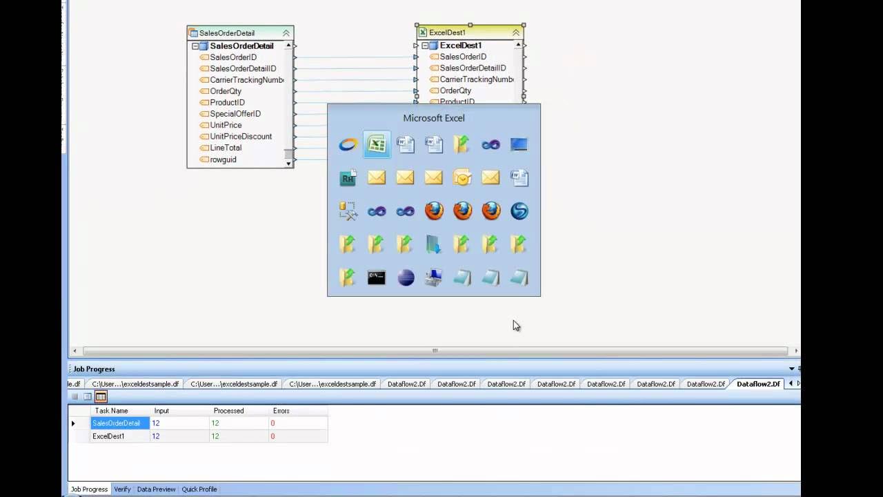Using Excel File Destination in Centerprise Data Integrator - YouTube