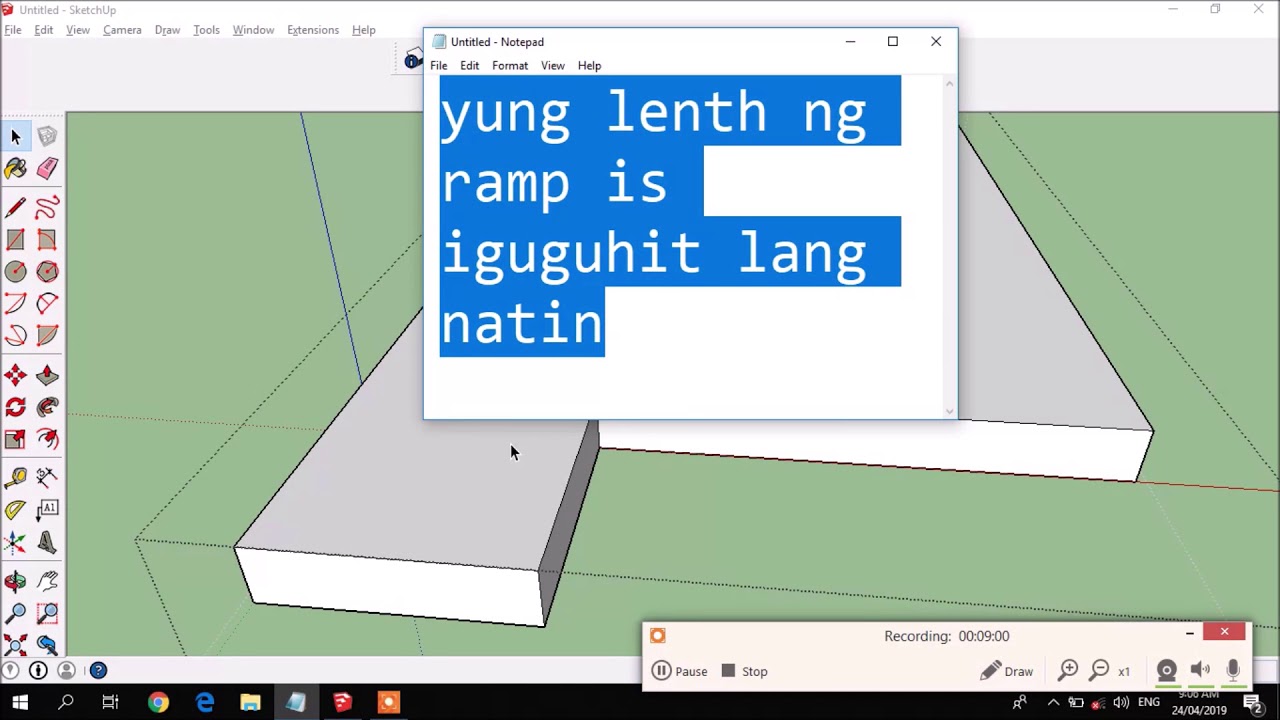 REQUESTED TUTORIAL 1 HOW TO MAKE A RAMP IN SKETCHUP RDB NTRTNMNT requested-tutorial-1-how-to-make-a-ramp-in-sketchup-rdb-ntrtnmnt