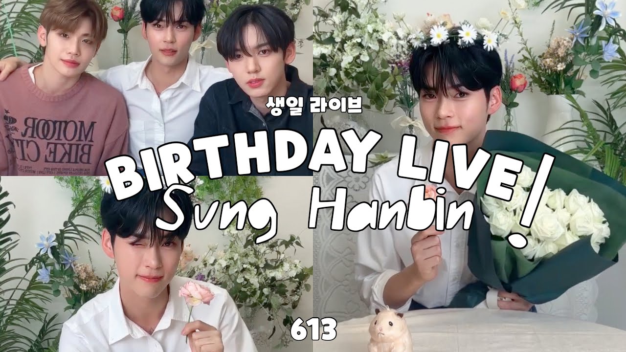 [ENG SUB] Sung Hanbin Birthday Live (ft. Taerae & Yujin) - YouTube